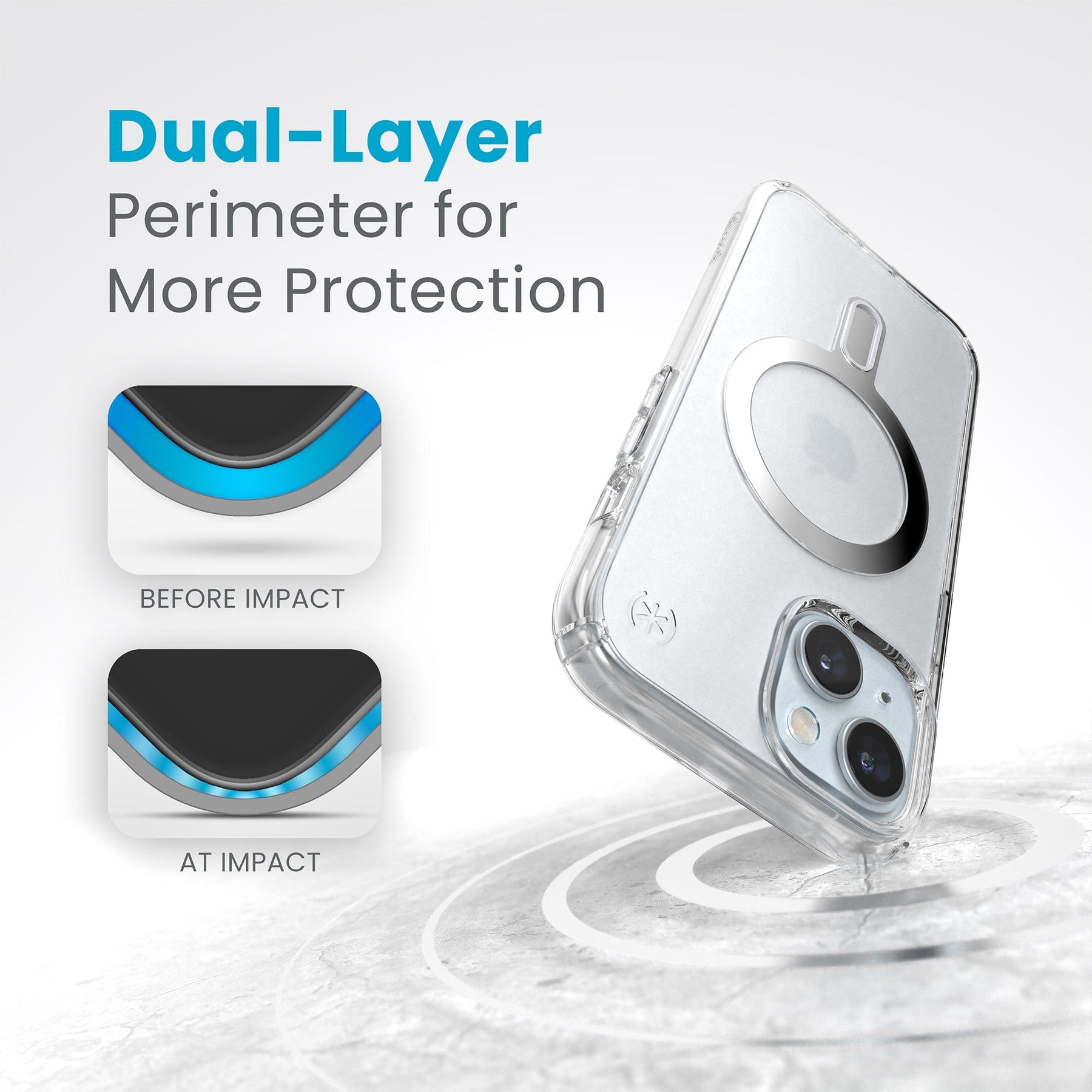 Presidio Perfect-Clear MagSafe with ClickLock iPhone 15 Cases by Speck Products| Apple iPhone 15 ...