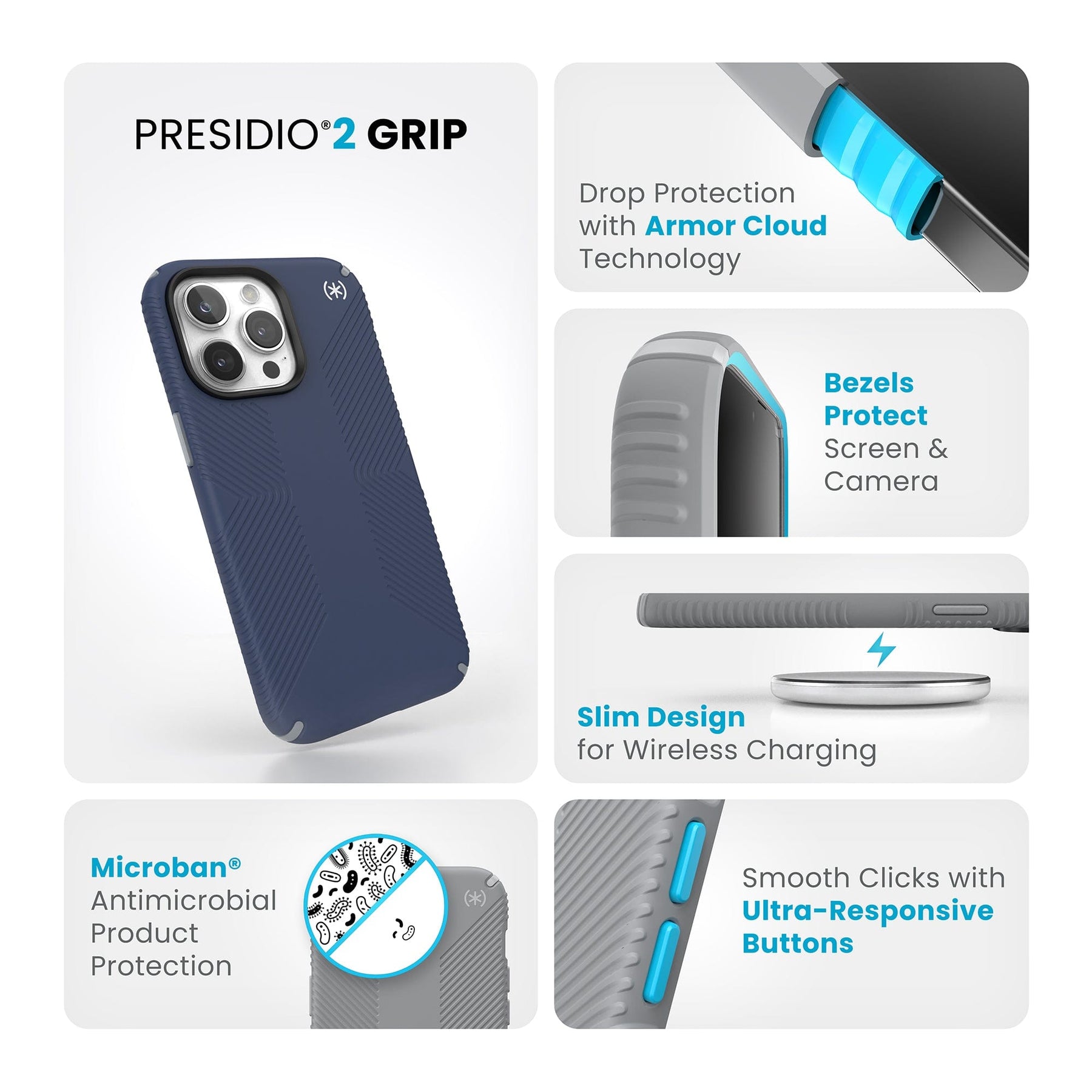 Presidio2 Grip iPhone 15 Pro Max Cases by Speck Products| Apple iPhone ...