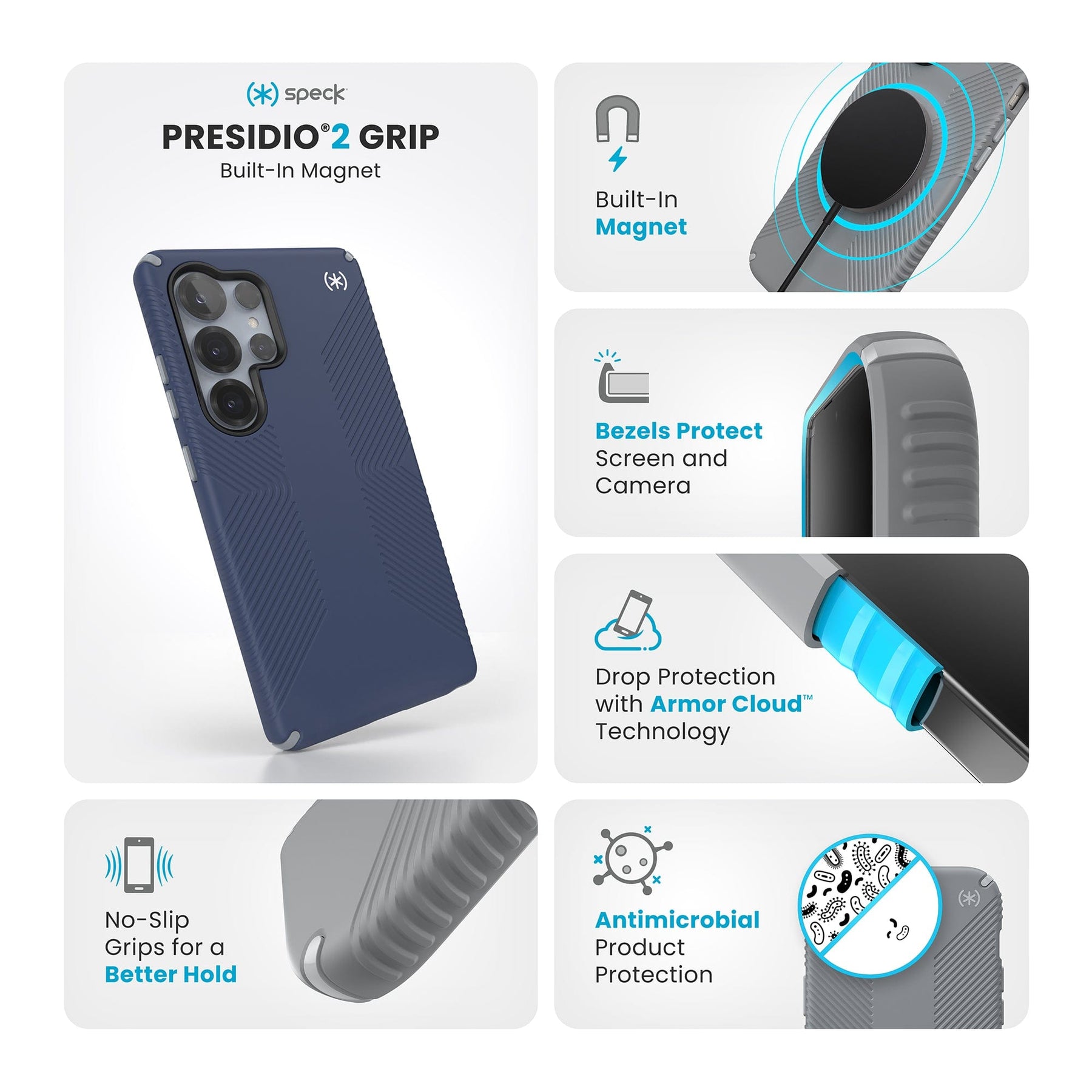 Presidio2 Grip Magnet Samsung Galaxy S25 Ultra Cases by Speck Products| Samsung Galaxy S25 Ultra ...