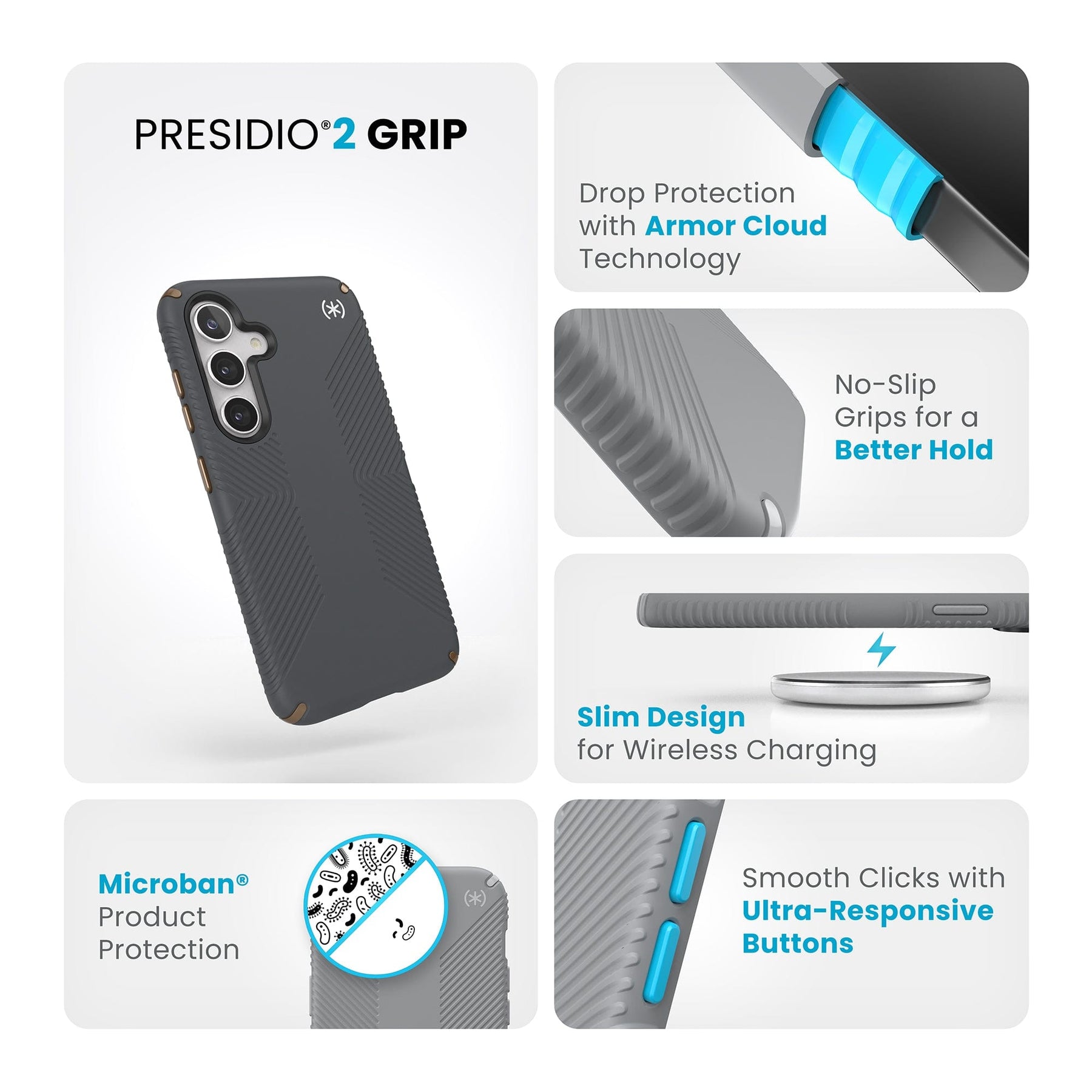 Presidio2 Grip Samsung Galaxy S24 Cases by Speck Products| Samsung ...