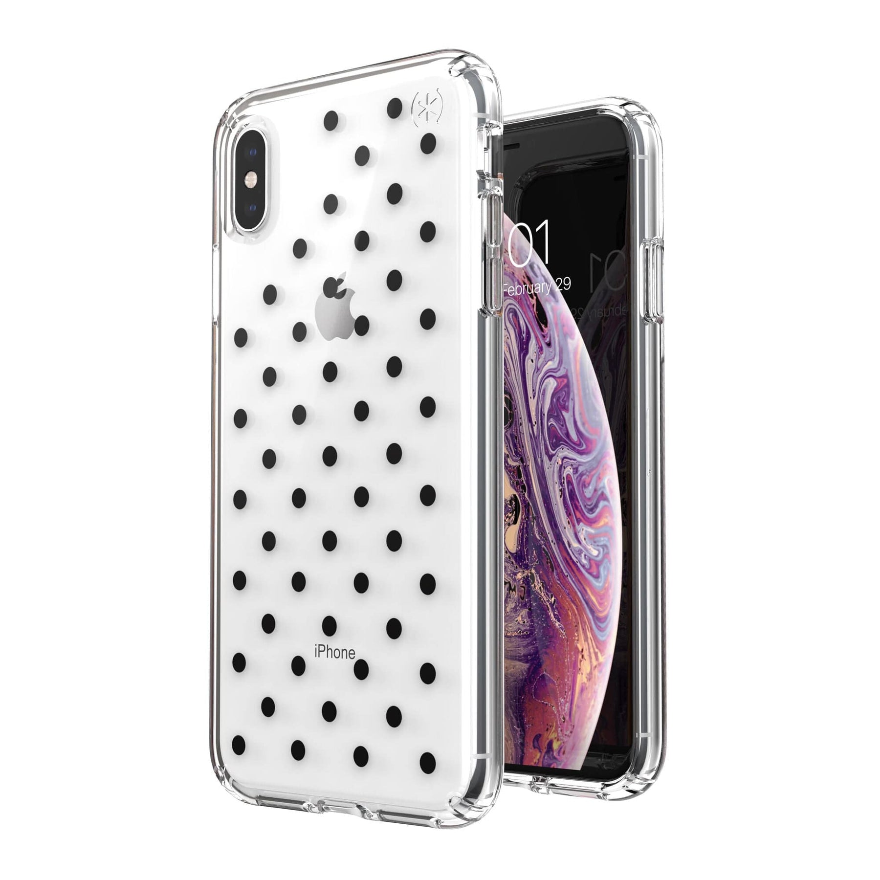 Presidio Clear + Print with Microban iPhone XS Max Cases by Speck ...